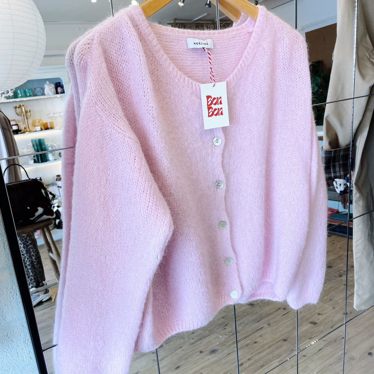 Pastel Pink Mohair Cardigan – bonbonfistral
