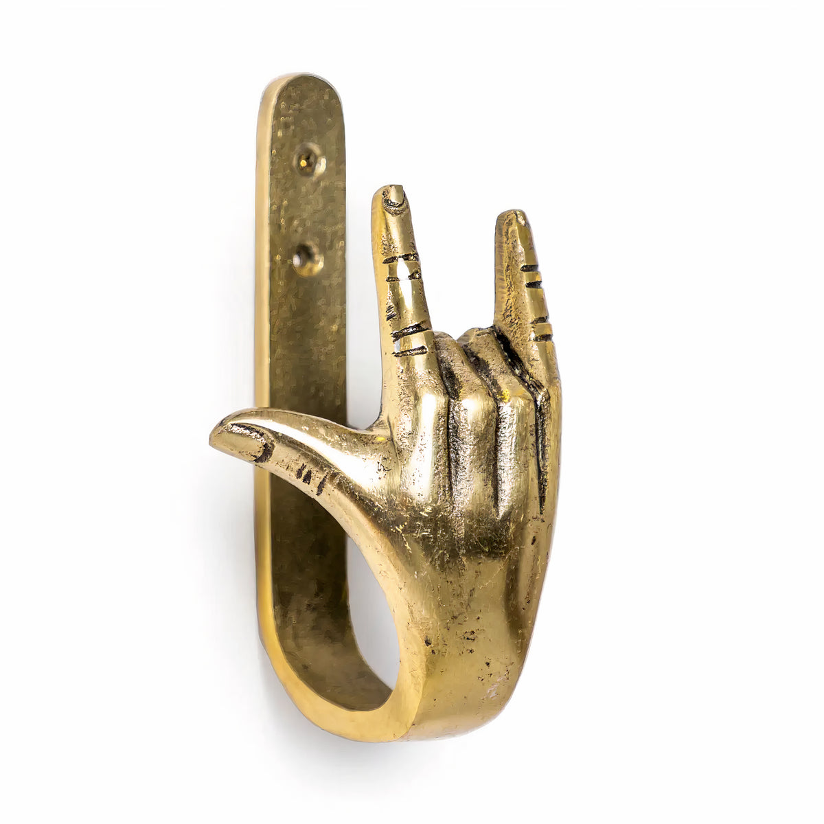 Antique Gold Rock On Hand Coat Hook – bonbonfistral