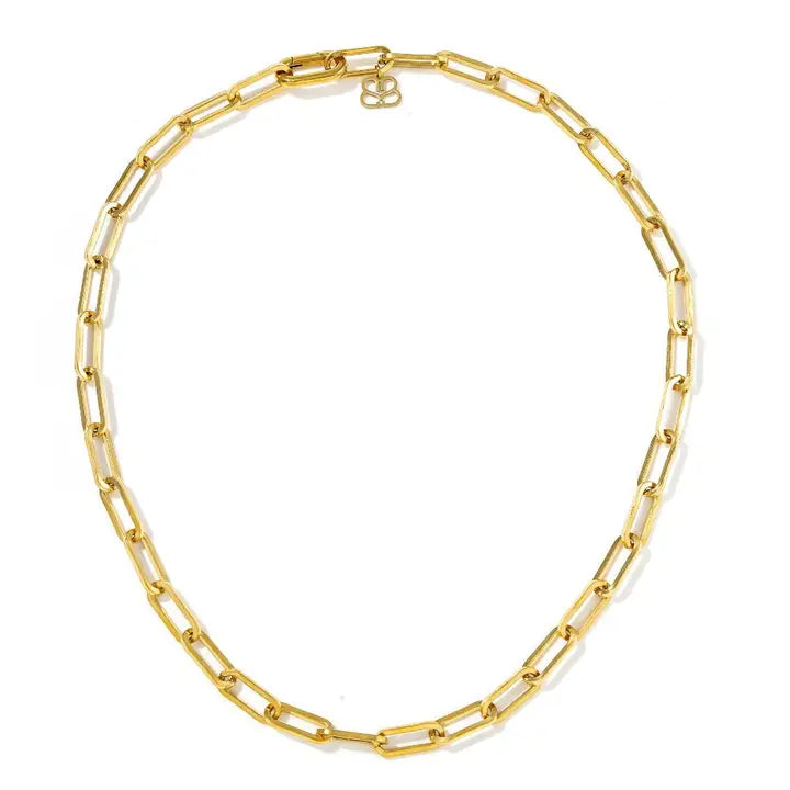 Boho Betty Daphne Gold Chunky Paperclip Chain Necklace – bonbonfistral